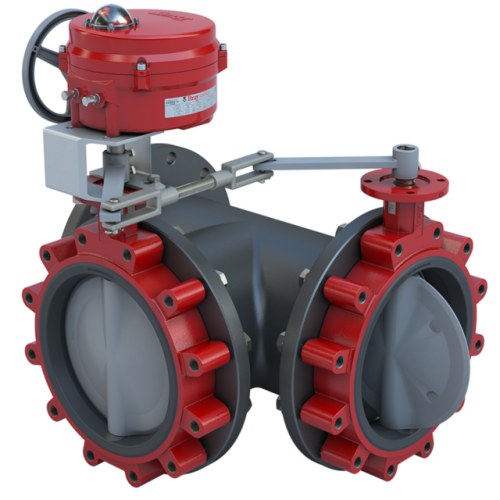 Bray 3lse-10s31/70-e301svh Butterfly Valve | 3 Way | Flow Configuration ...