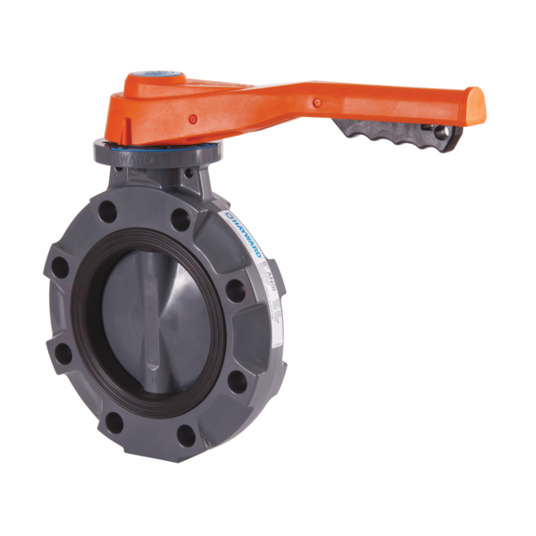 Hayward Byv11060a0vl000 6" Butterfly Valve W/pvc Body Pvc Disc Fkm ...