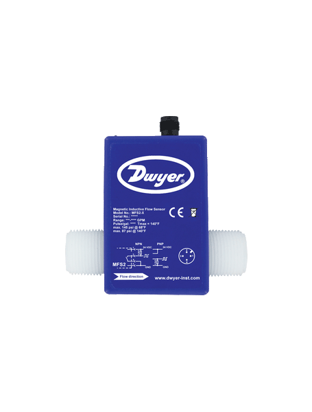 Dwyer Mfs2-4 Magnetic Inductive Flow Sensor | Range 1.3 To 26.4 Gpm (5. ...