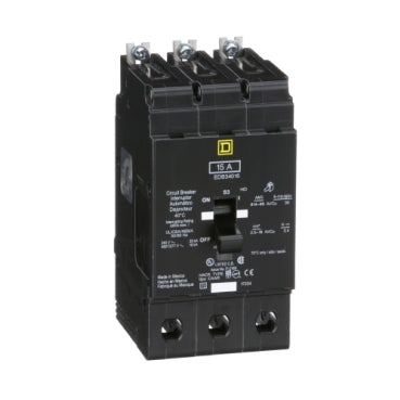 Square D Edb34015 Miniature Circuit Breaker, 15a, 3-pole, 480y/277v Ac ...
